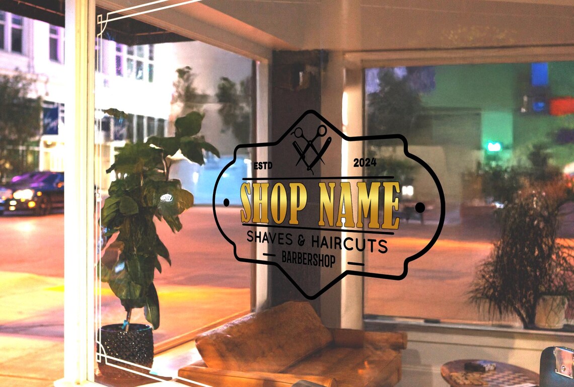 Custom Business Window Decal Personalized Storefront Sticker Vinyl Shop ...