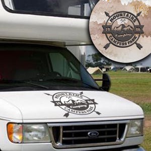 Bring Your Camping Spirit to Your Vehicle. High Quality Sticker Designs ...