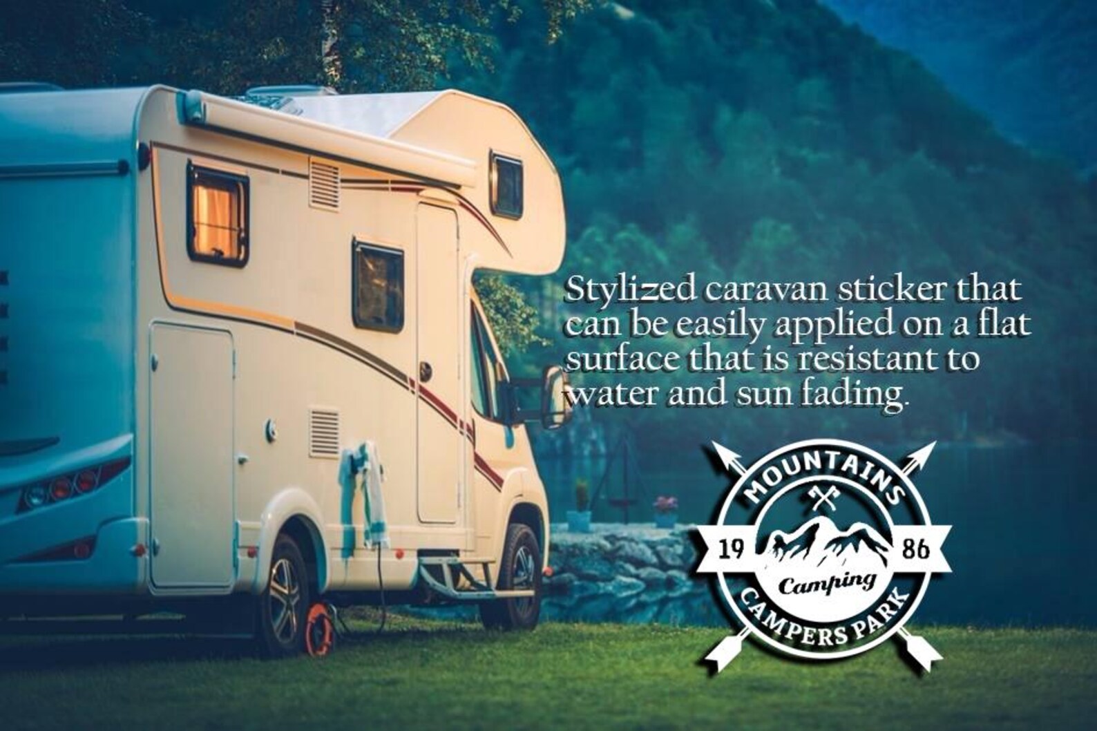 Bring Your Camping Spirit to Your Vehicle. High Quality Sticker Designs ...
