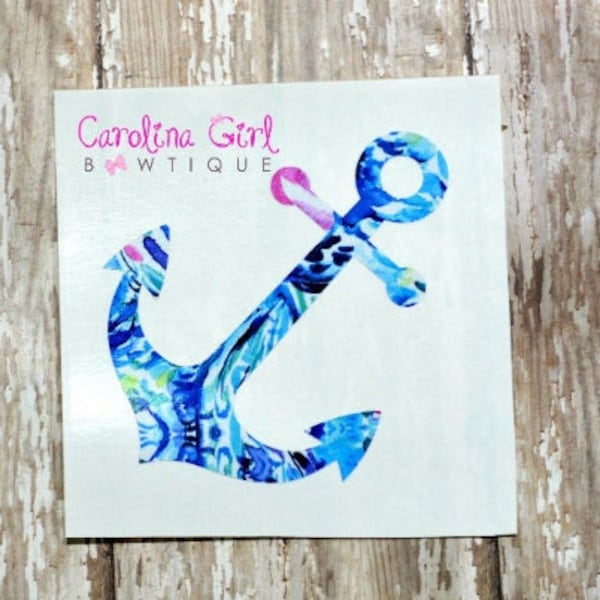 Anchor Yeti Decal Etsy
