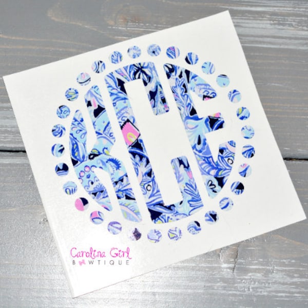 Monogram Decal - Etsy