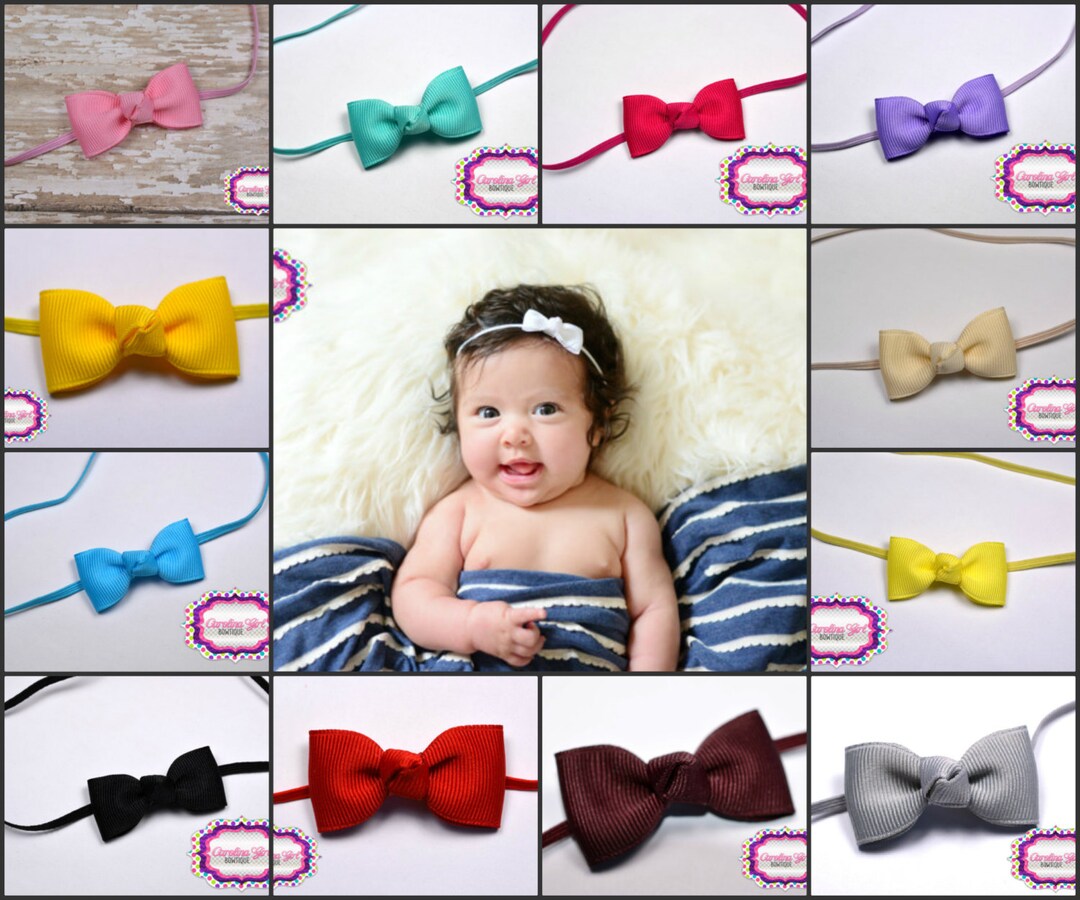 CHOOSE 5 Baby Bow Headband for Newborns, Infant Girl Headbands, Toddler ...