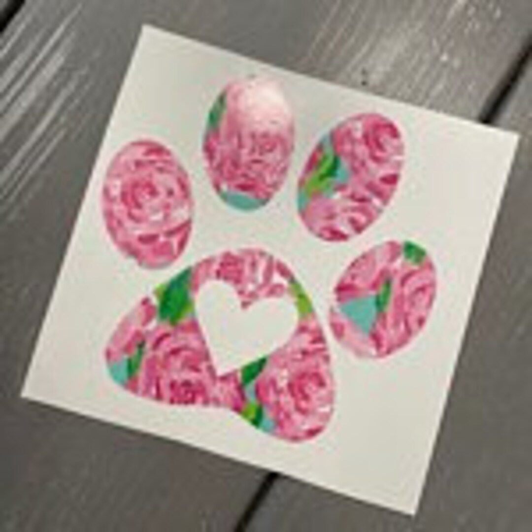 Paw Decal Yeti Decal Lilly Car Decal Lilly Decal Lilly Sticker - Etsy