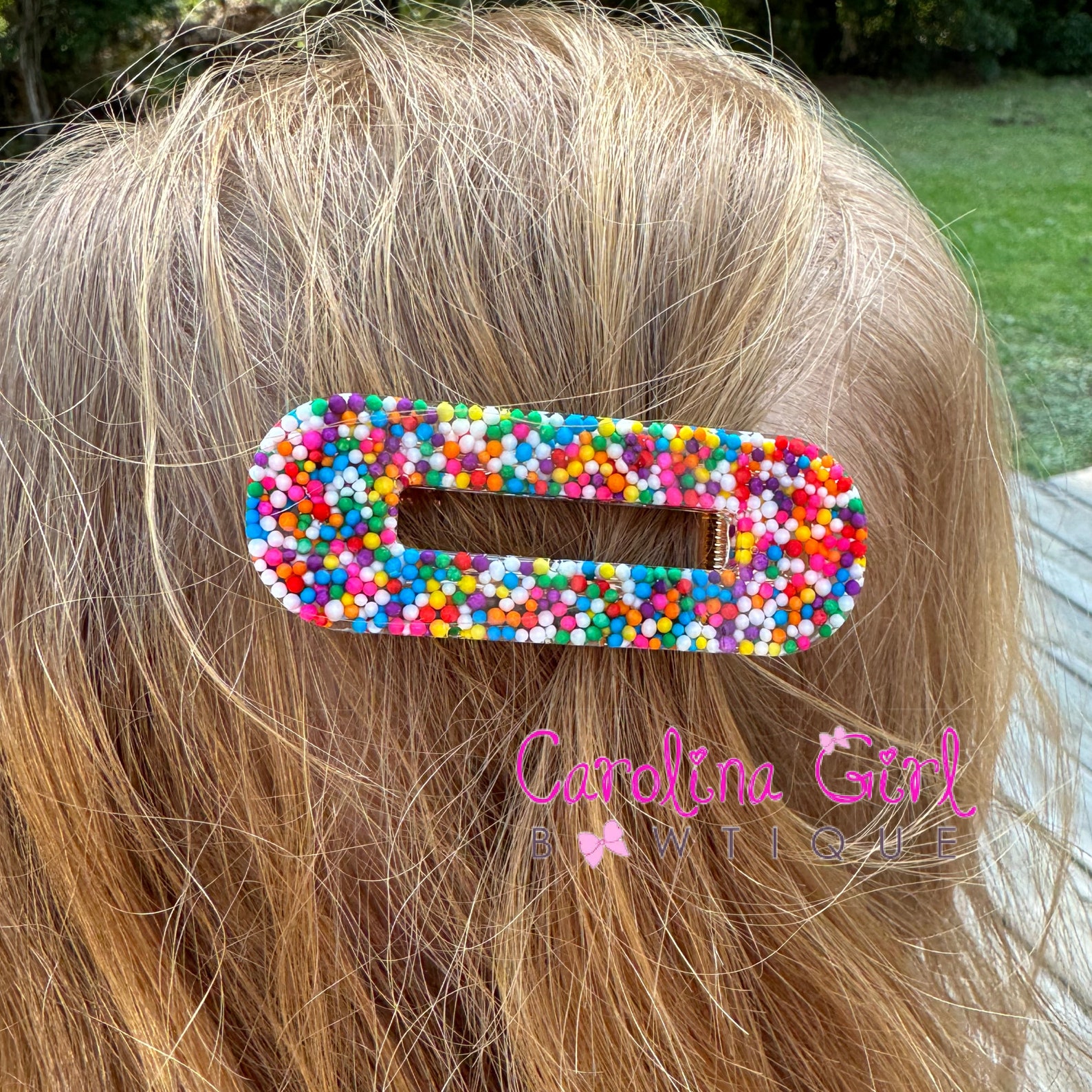 Chameleon Glitter Hair Clips ~ Resin Hair Clips for Girls ~ Sparkly ...