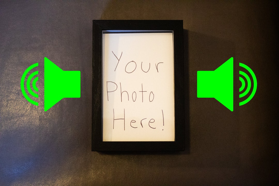 4x6 Sound Picture Frame, Picture Frame That Plays Sound. - Etsy