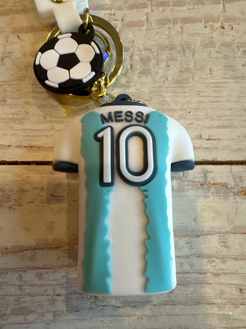 Messi #10 Soccer Keychain - Etsy
