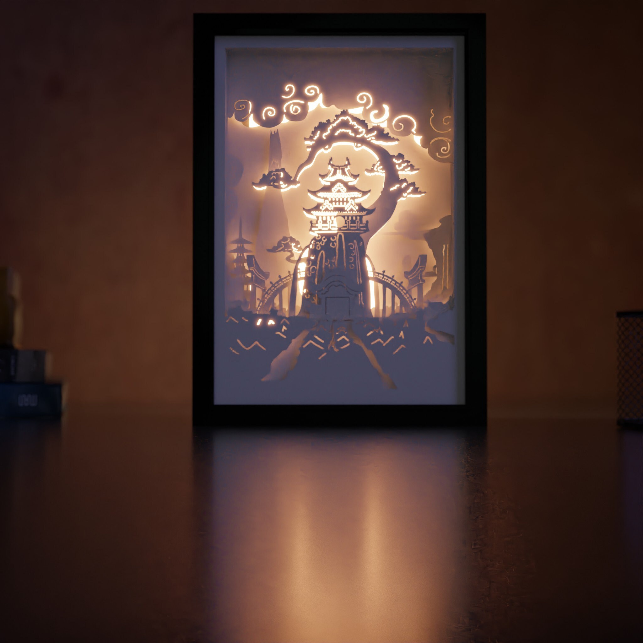 Wano City Pirates Anime Light Box Diy Templates 2 in 1 PDF SVG DXF ...