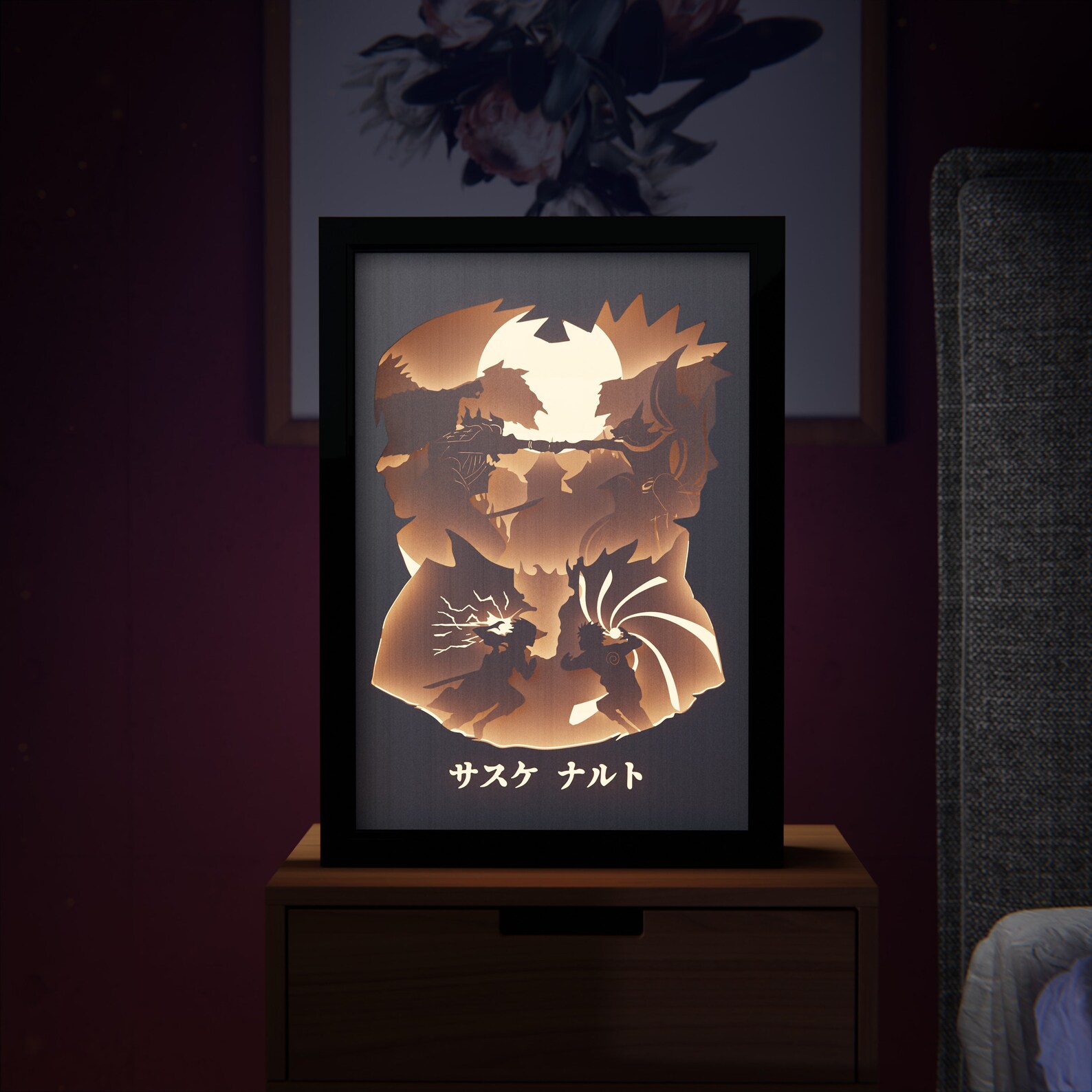 Ninja Wars Final Figh Light Box Diy Templates 2 in 1 PDF SVG DXF Video ...