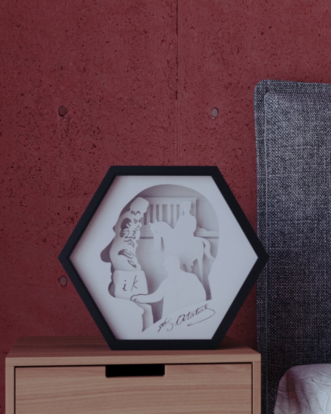 Ataturk Light Box Diy Templates 2 in 1 PDF SVG DXF Video Tutorial - Etsy