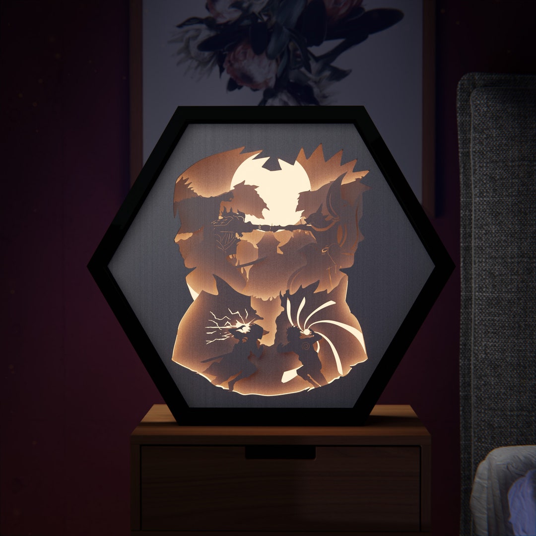 Ninja Wars Final Figh Light Box Diy Templates 2 in 1 PDF SVG DXF Video ...