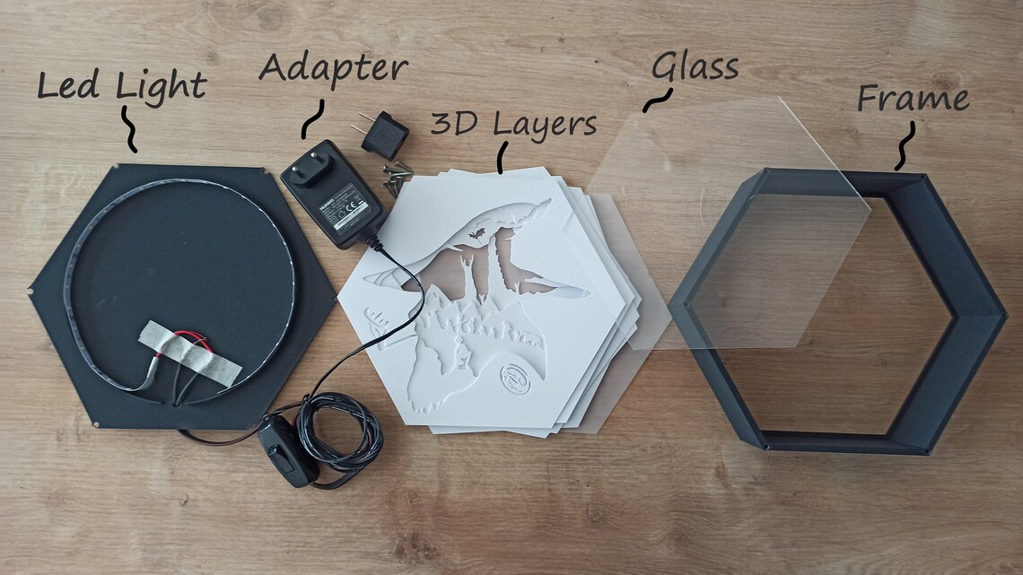 Wano City Pirates Anime Light Box Diy Templates 2 in 1 PDF SVG DXF ...