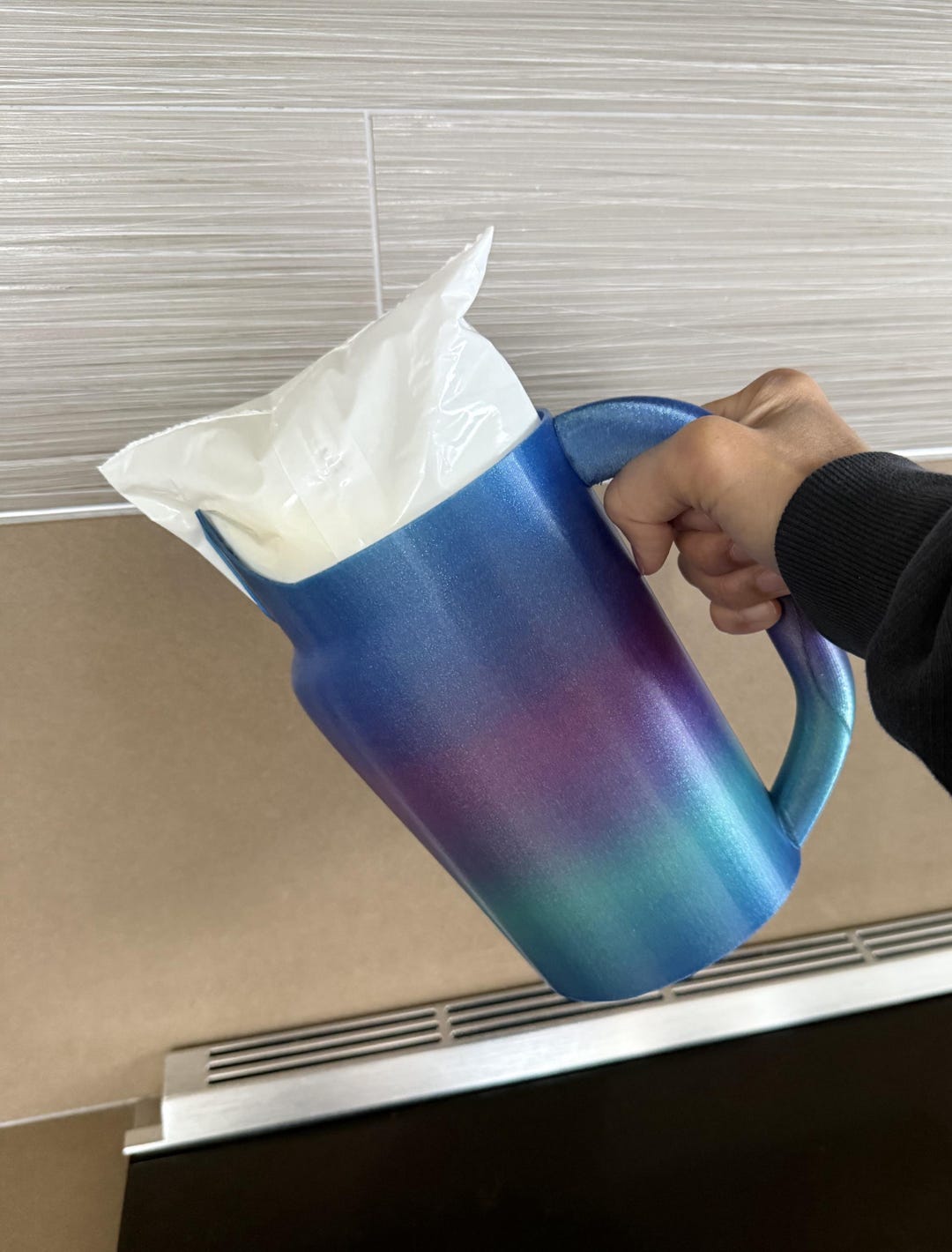 Milk Jug for Bagged Milk Custom Made - Spout Designed for Controlled ...