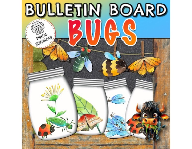 Bugs Bulletin Board | Bulletin Board Preschool | Bug Classroom Decor ...