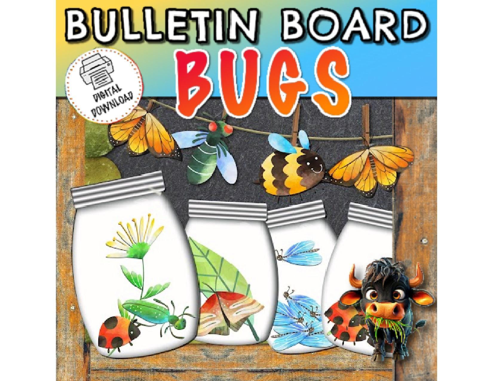 Bugs Bulletin Board | Bulletin Board Preschool | Bug Classroom Decor ...