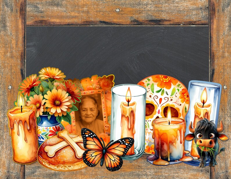 Dia De Los Muertos Bulletin Board Cutouts | Mexico Decor | Door ...