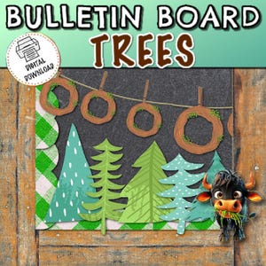 Woodland Bulletin Board | Bulletin Board Decor Preschool | Tree ...