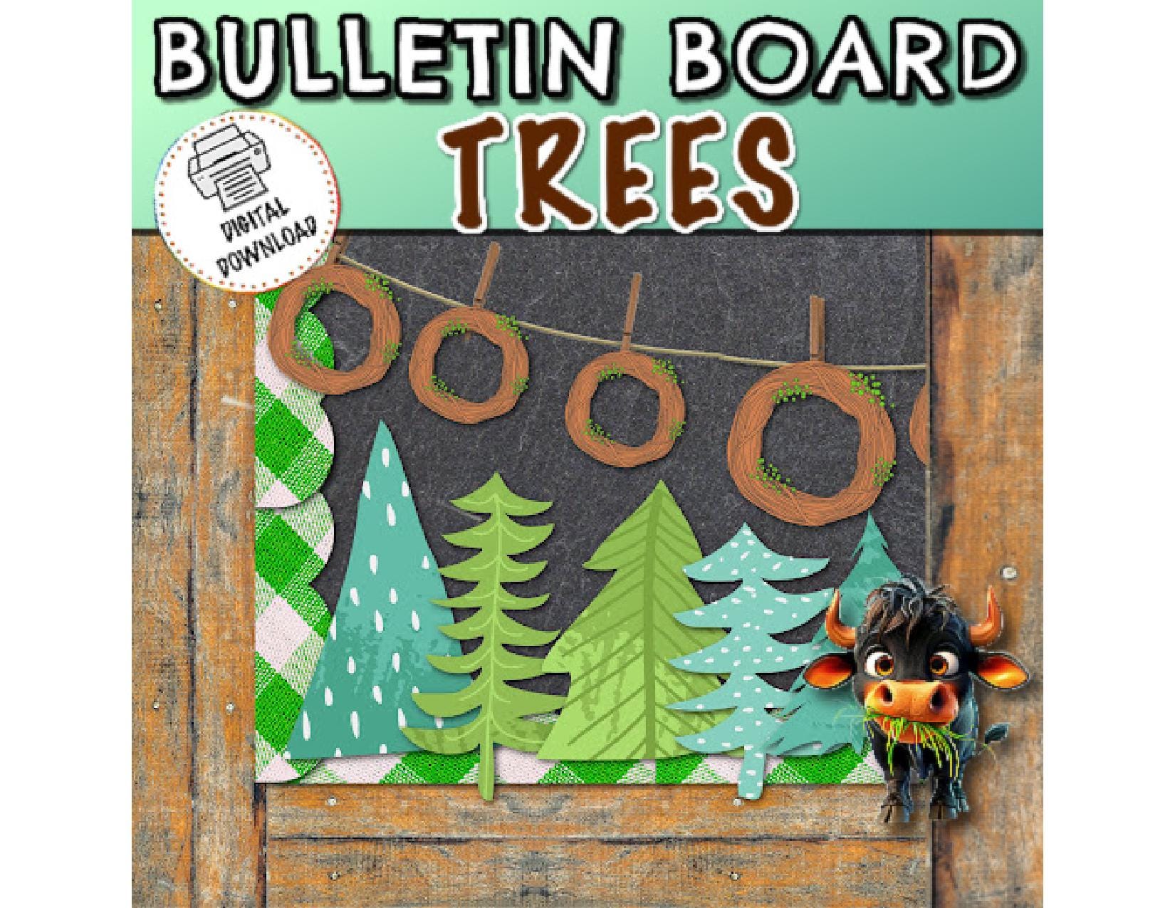 Woodland Bulletin Board | Bulletin Board Decor Preschool | Tree ...