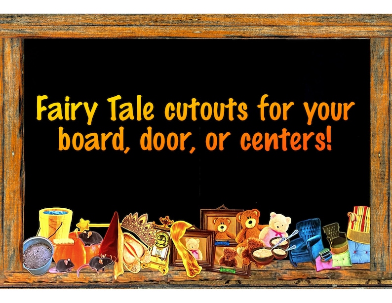 Fairy Tale Bulletin Board | Bulletin Board Cutouts | Fairy Tales ...