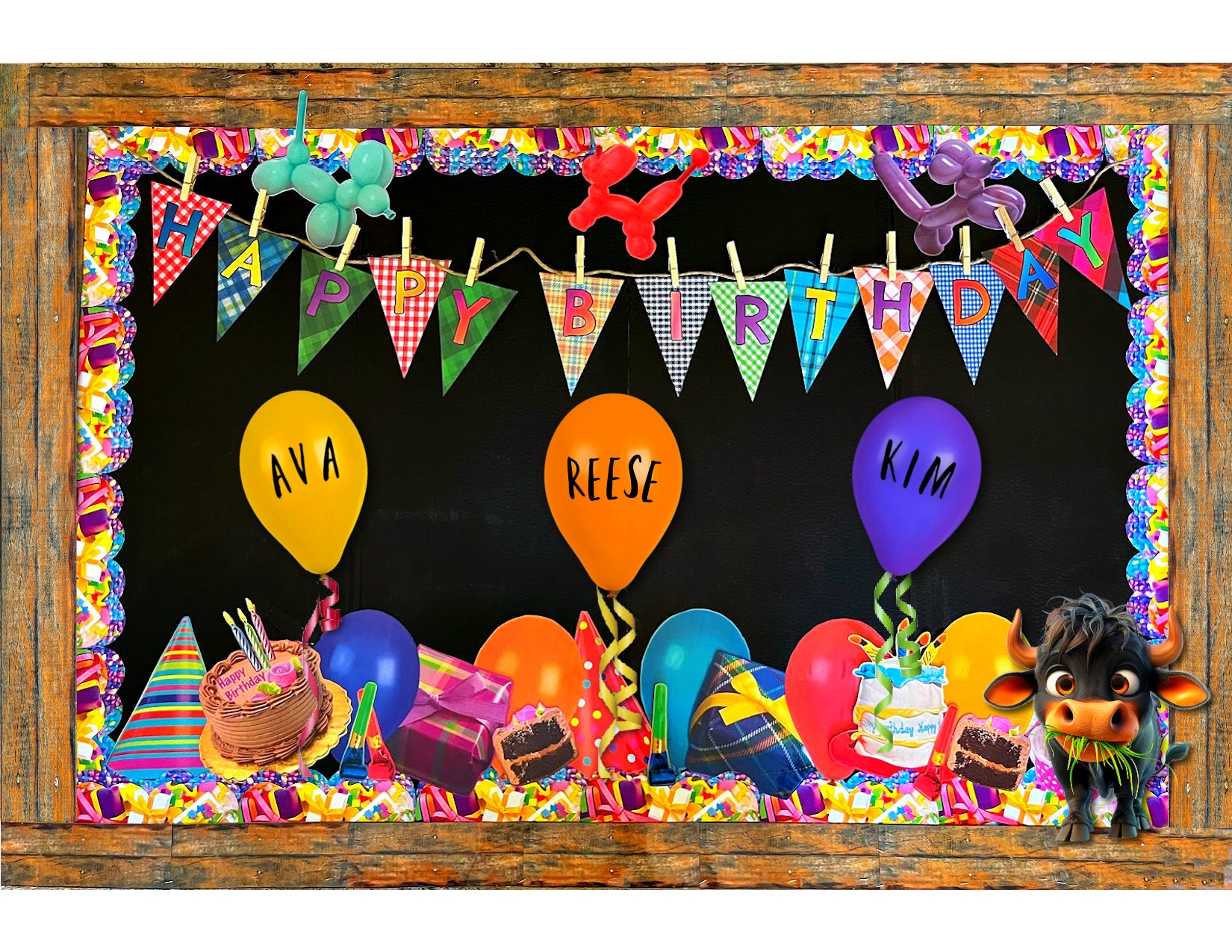 Birthday Bulletin Board Kit | Bulletin Board Kit | Classroom Decor ...