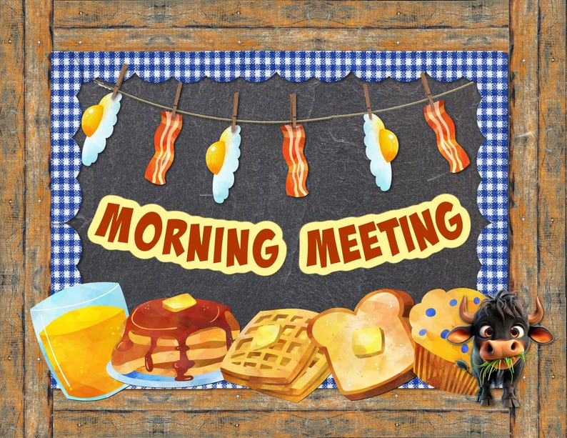 Morning Bulletin Board | Bulletin Board Decor | Breakfast Classroom ...