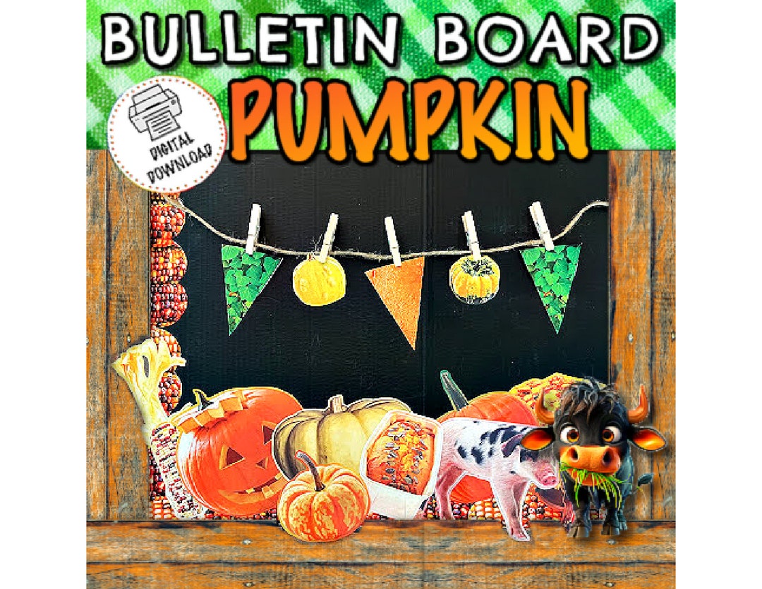 Pumpkin Patch Bulletin Board | Fall Theme | Classroom Decor | Door ...