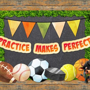 Sports Bulletin Board | Bulletin Board Decor | Sports or Team Decor ...