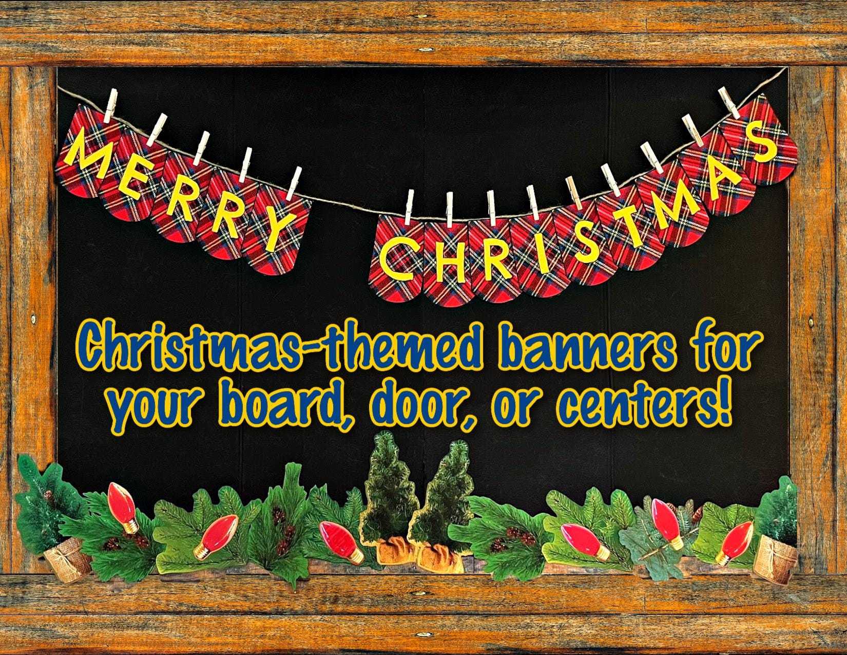 Christmas Bulletin Board Banners | Holiday Decor | Bulletin Board ...