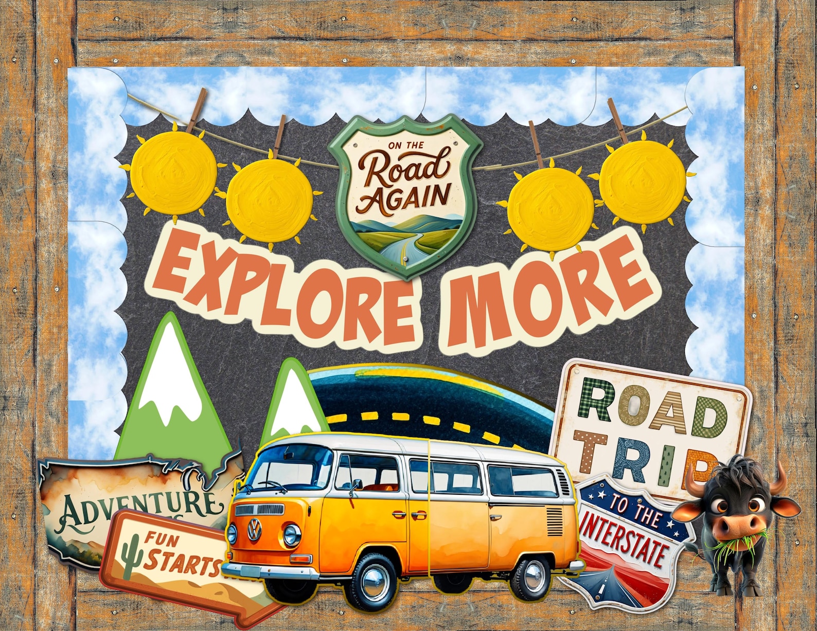 Road Trip Bulletin Board | Bulletin Board Preschool | Preschool ...