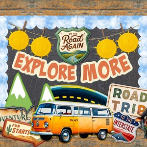 Road Trip Bulletin Board | Bulletin Board Preschool | Preschool ...