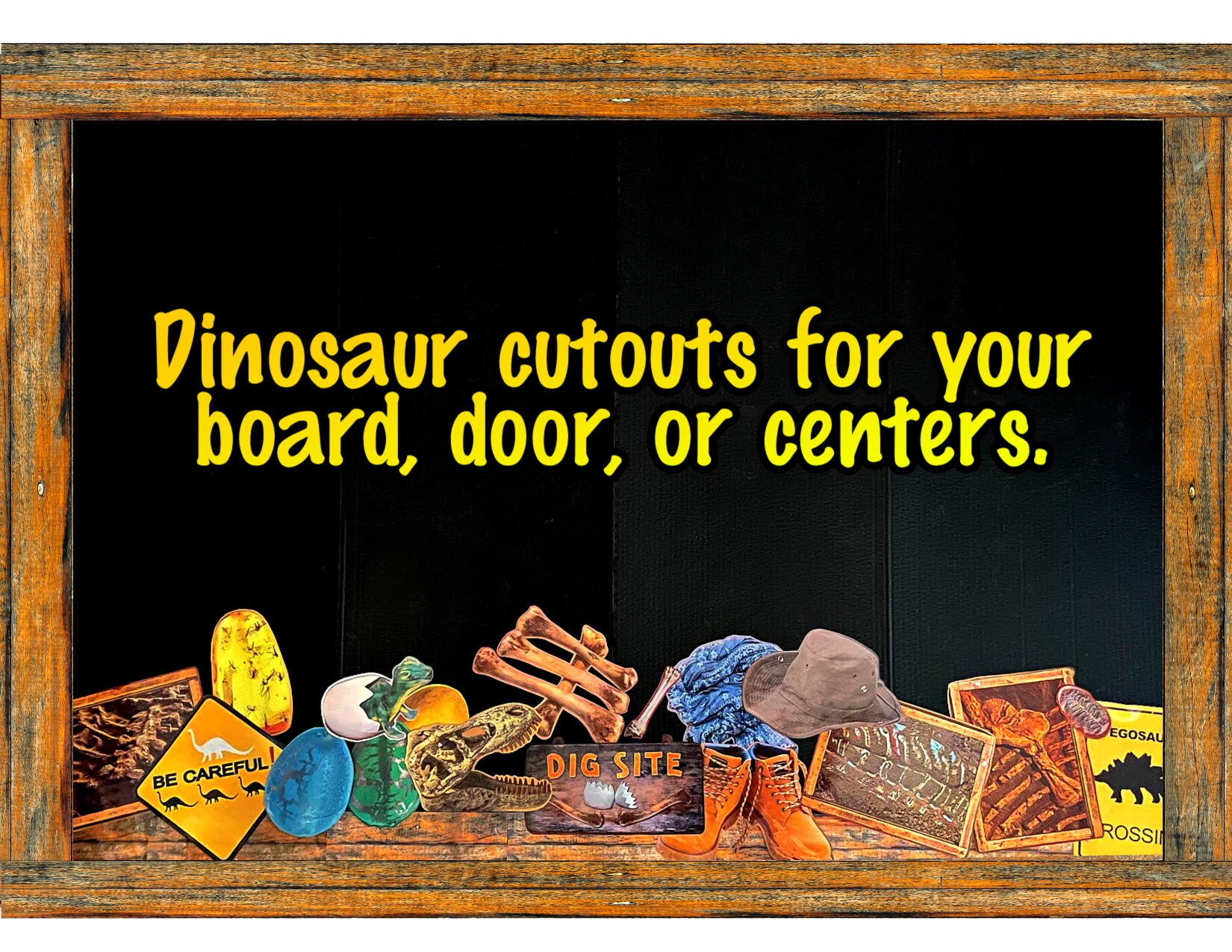 Dinosaur Bulletin Board Cutouts | Dinosaur Theme | Classroom Decor ...
