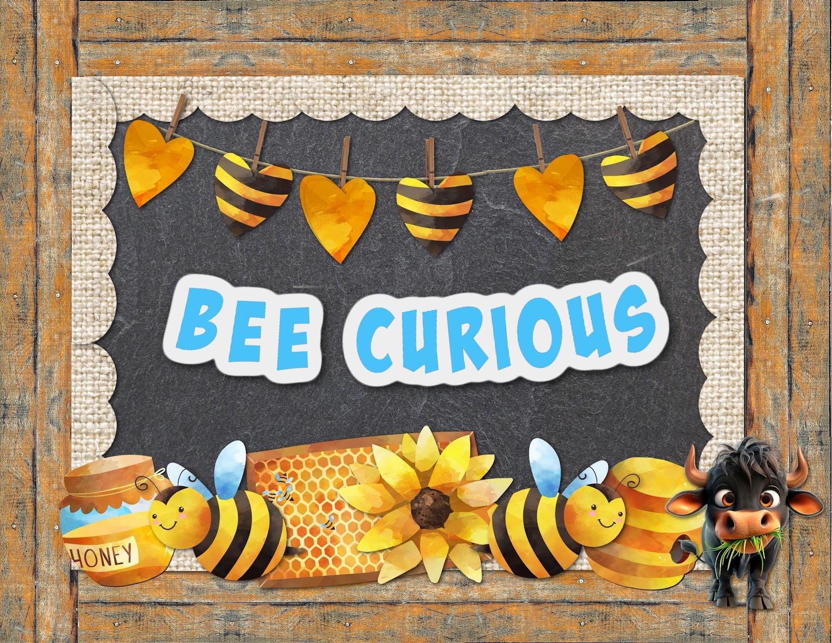 Bee Bulletin Board | Bulletin Board Decor | Spring Classroom Decor ...