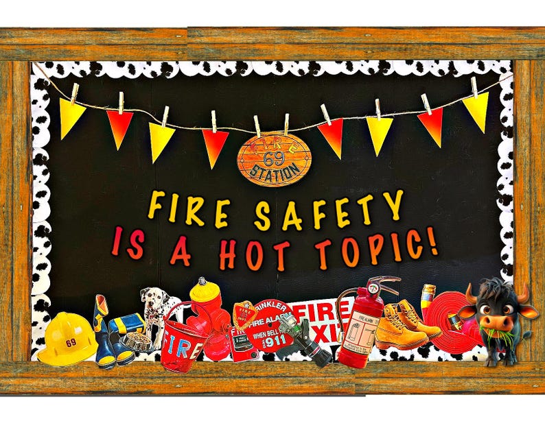 Fire Safety Bulletin Board | Bulletin Board Kit | Classroom Decor ...