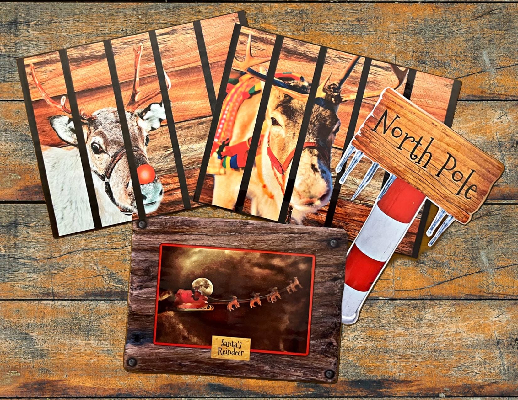 Santa's Barn Bulletin Board | Bulletin Board Kit | Santa Decor ...