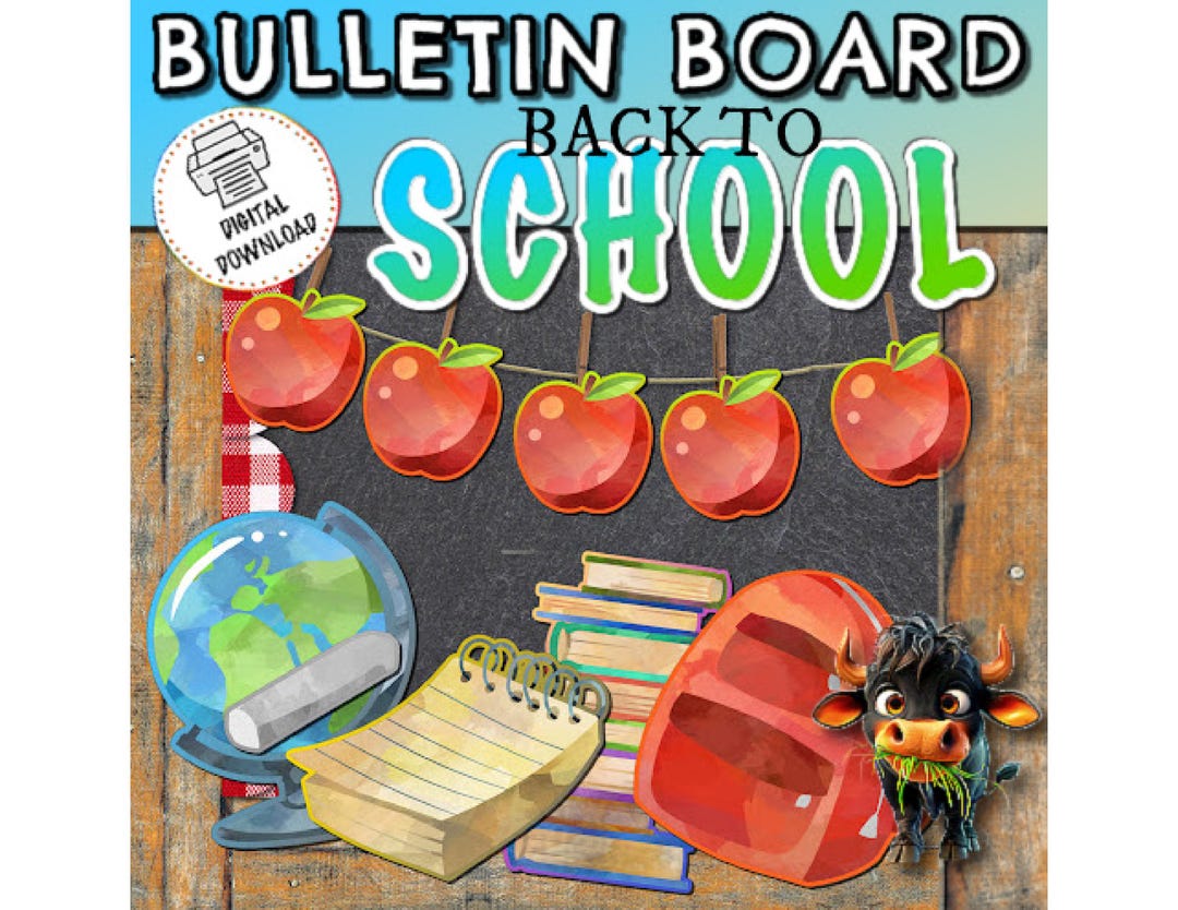 Back to School Bulletin Board | Bulletin Board Decor | Back to School ...