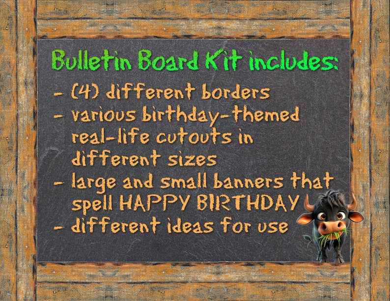 Birthday Bulletin Board Kit | Bulletin Board Kit | Classroom Decor ...