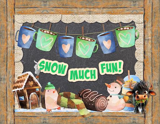 Hot Chocolate Bulletin Board | Bulletin Board Decor Preschool | Winter ...
