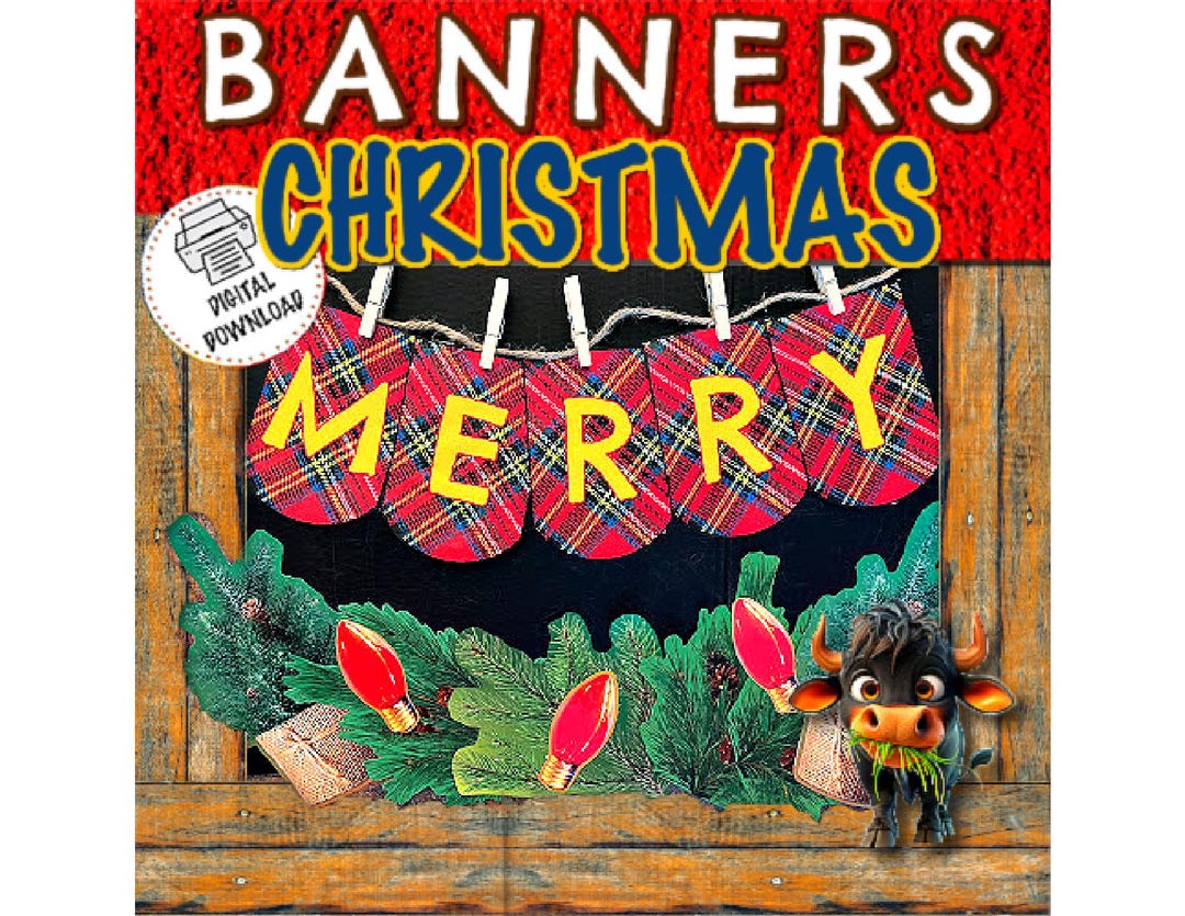 Christmas Bulletin Board Banners | Holiday Decor | Bulletin Board ...