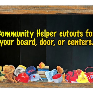 Community Helpers Bulletin Board | Bulletin Board Cutouts | Community ...