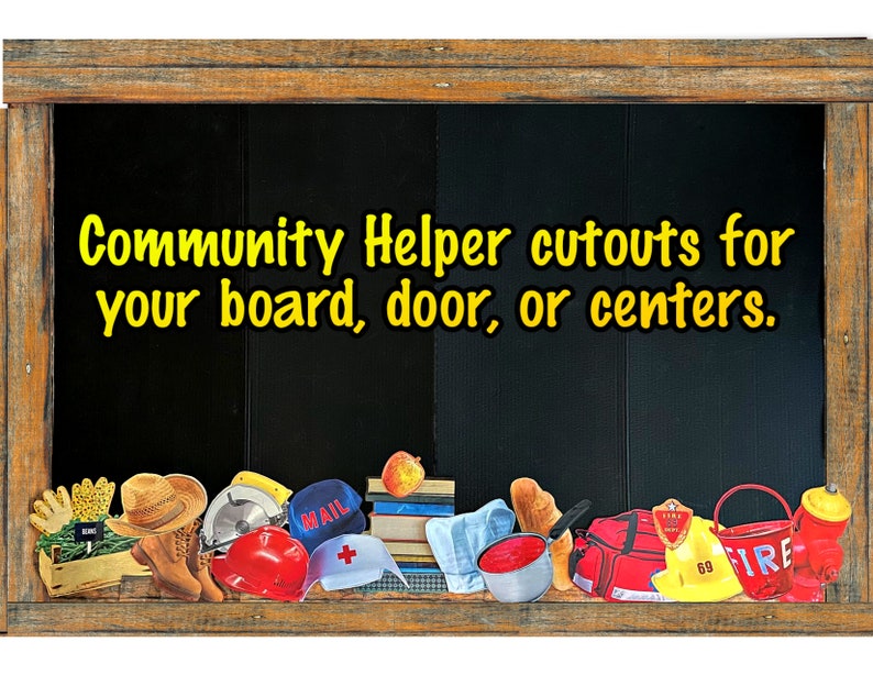 Community Helpers Bulletin Board | Bulletin Board Cutouts | Community ...