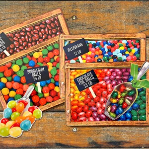 Candy Bulletin Board Bulletin Board Kit Classroom Decor Door Decoration ...