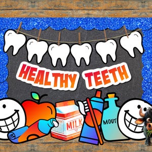 Teeth Bulletin Board | Bulletin Board Preschool | Tooth Care Preschool ...