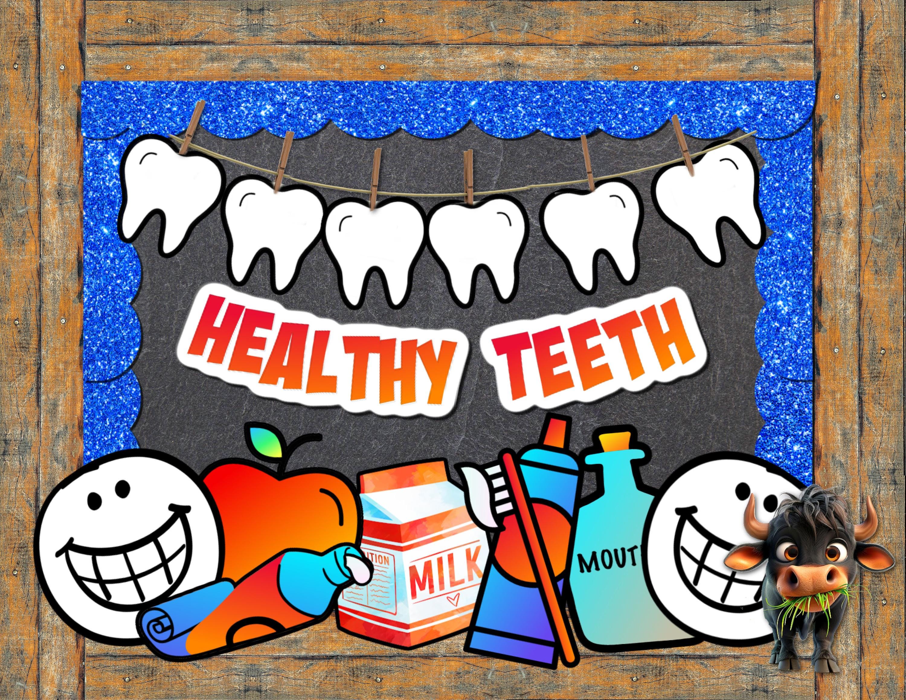 Teeth Bulletin Board | Bulletin Board Preschool | Tooth Care Preschool ...