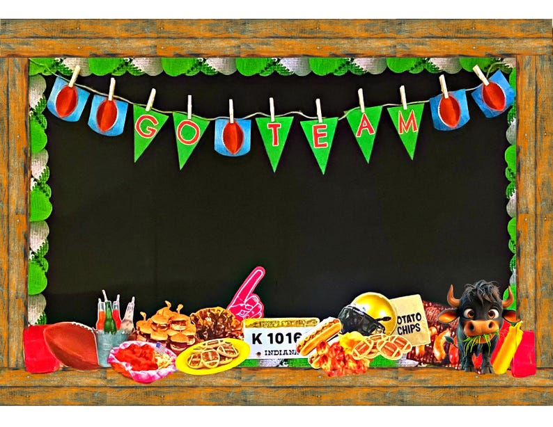 Football Bulletin Board | Bulletin Board Kit | Super Bowl Decor | Door ...
