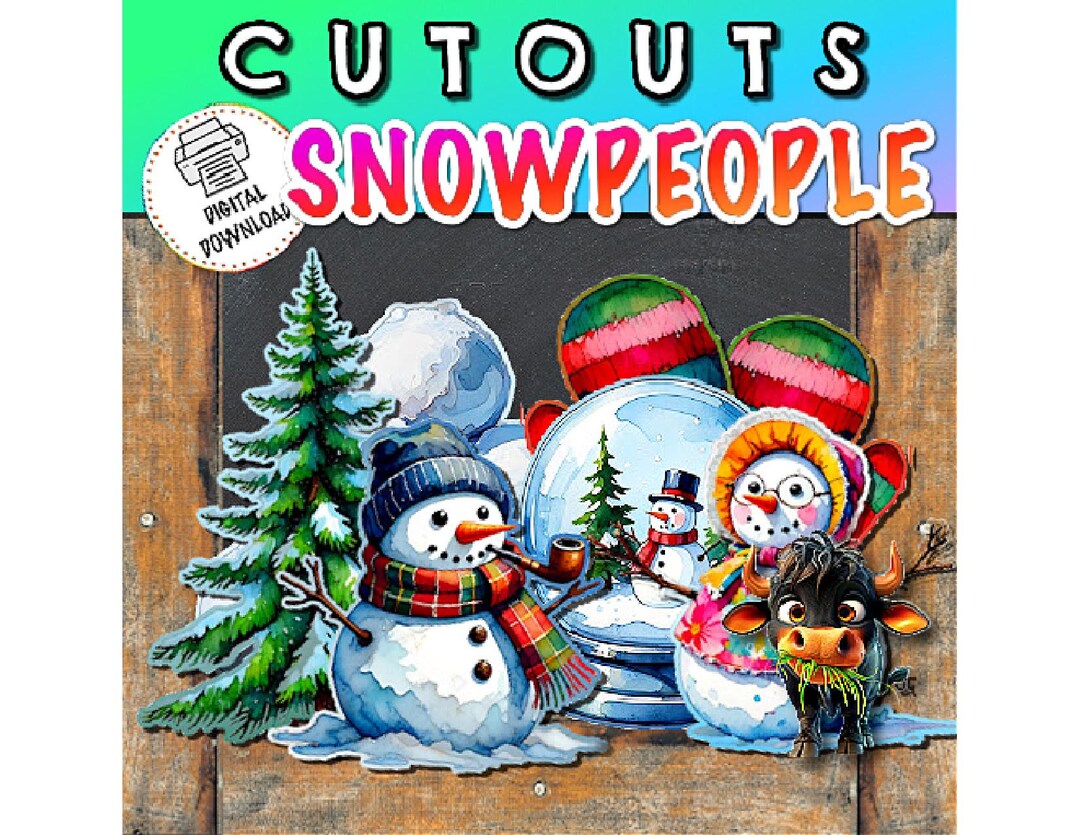 Snowman Bulletin Board Cutouts | Snowman Board Decor | Winter Decor ...