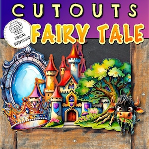 Fairy Tale Bulletin Board Cutouts | Bulletin Board Decor | Fairy Tale ...