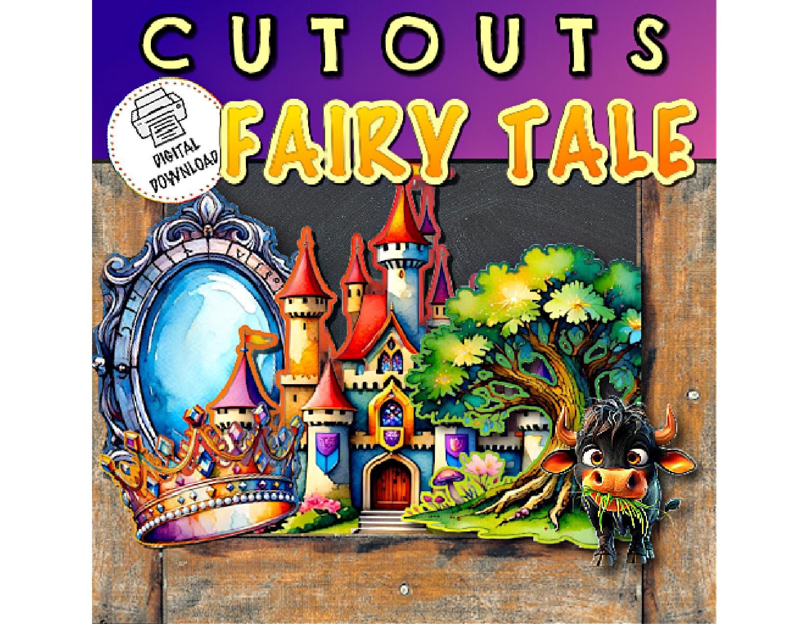 Fairy Tale Bulletin Board Cutouts | Bulletin Board Decor | Fairy Tale ...