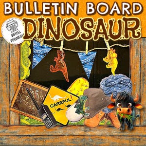 Dinosaur Bulletin Board | Bulletin Board Kit |dinosaur Classroom Decor ...