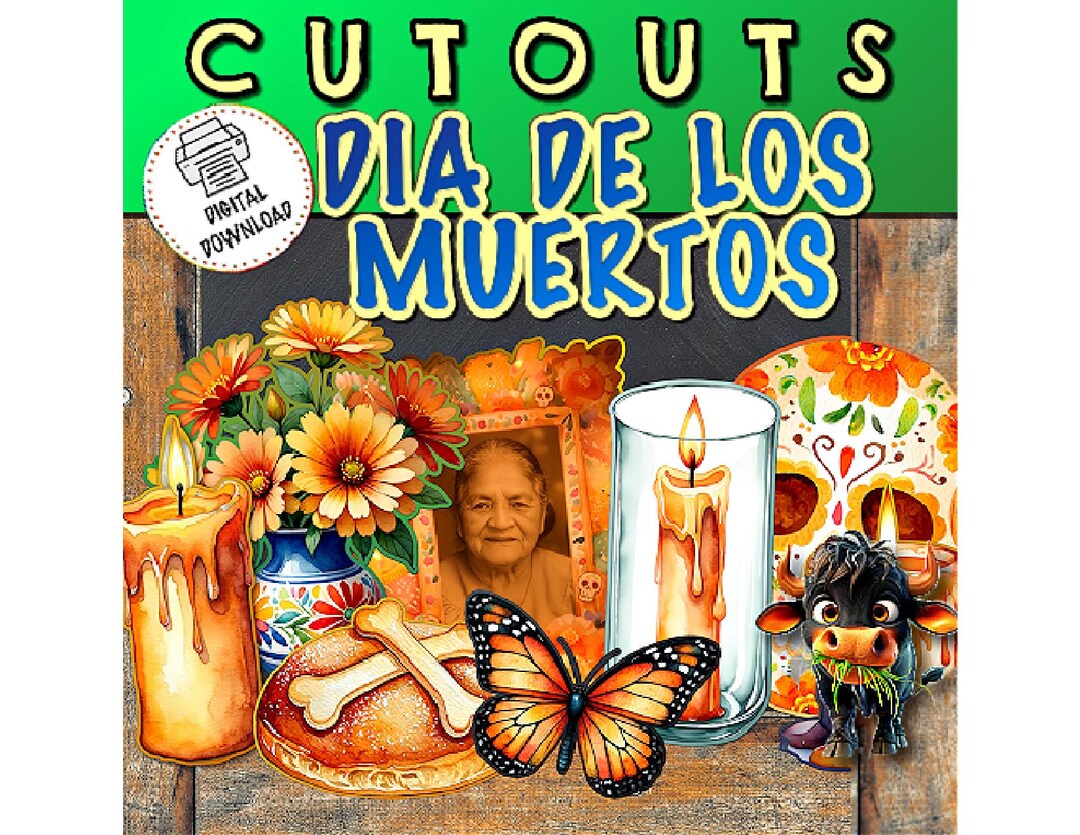 Dia De Los Muertos Bulletin Board Cutouts | Mexico Decor | Door ...