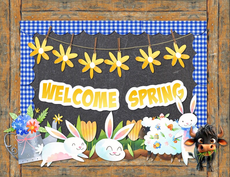 Spring Bulletin Board | Bulletin Board Preschool | Spring Classroom ...