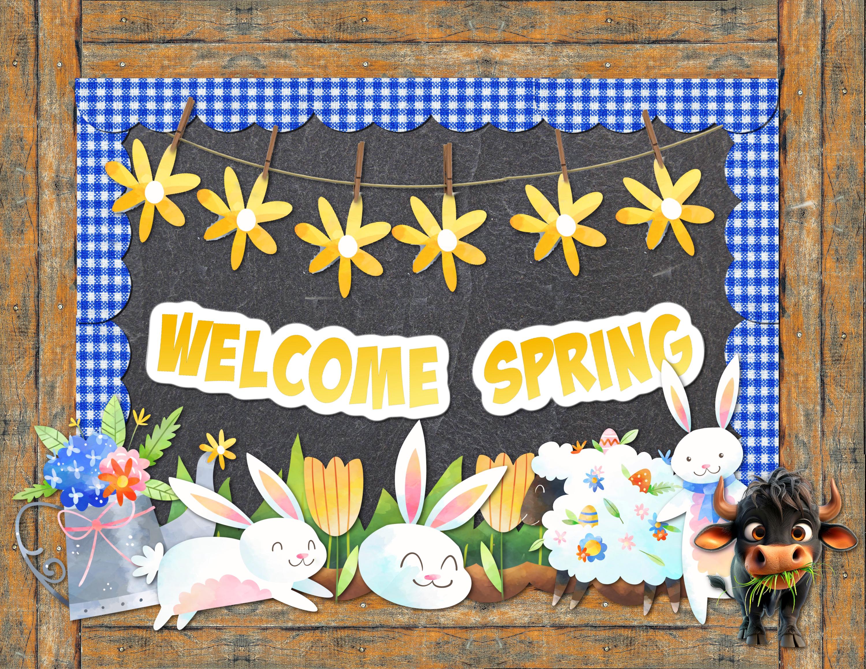 Spring Bulletin Board | Bulletin Board Preschool | Spring Classroom ...